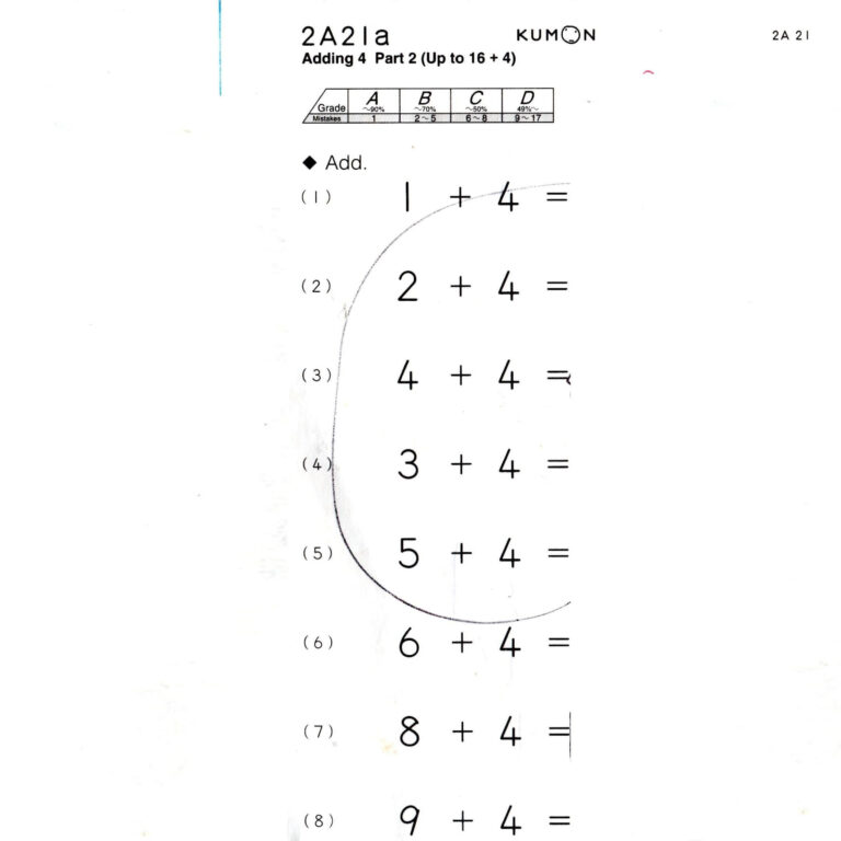 Free Kumon Printable Worksheets Preschoolers-159 | Lyana Worksheets