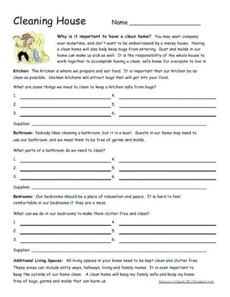 Free Printable Life Skills Worksheets For Adults-159 | Lyana Worksheets