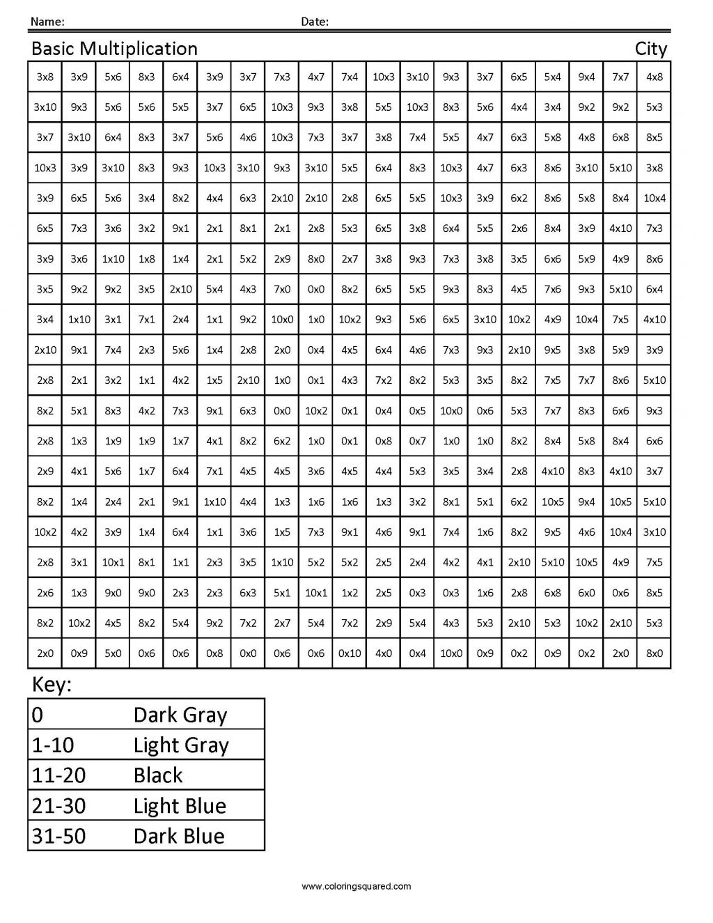 Free Printable Math Mystery Picture Worksheets Lyana Worksheets