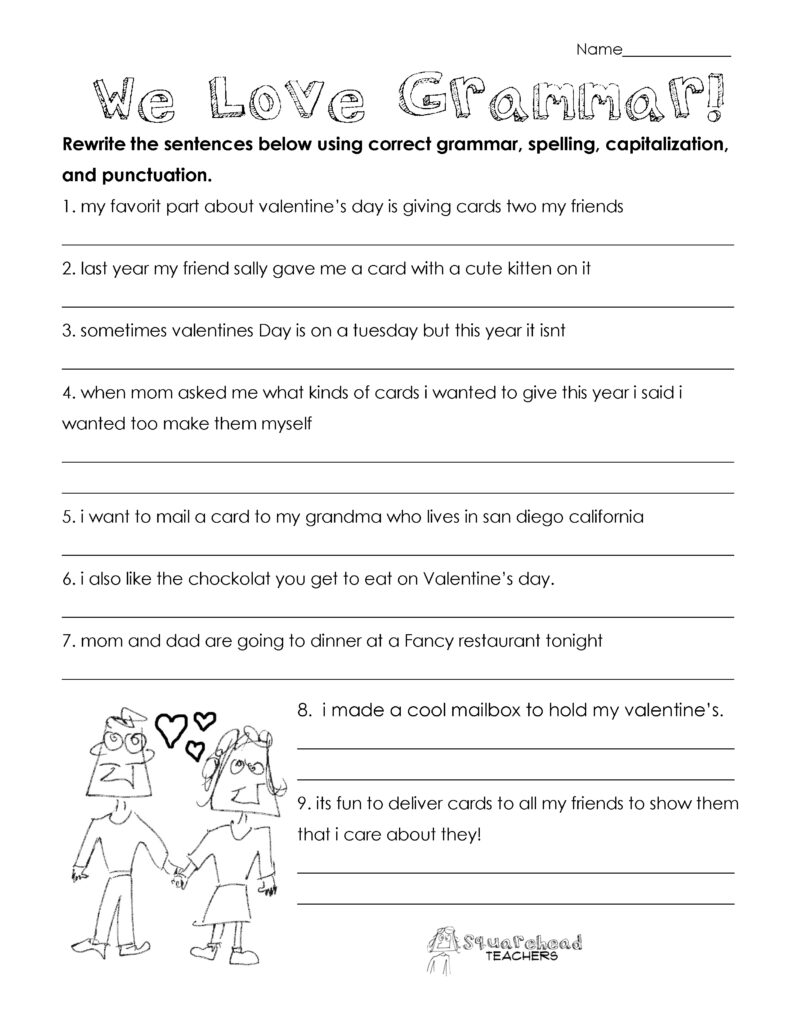 Grammar Worksheets Year 6 Printable | Lyana Worksheets