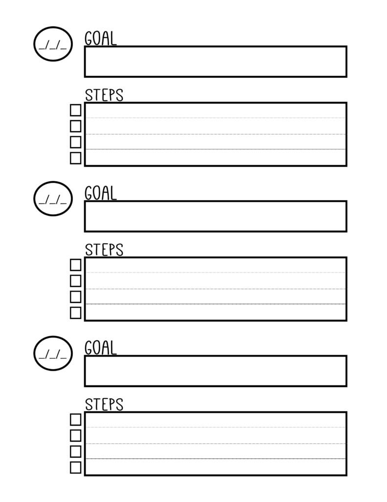 Printable Goal Setting Worksheet For High School Students-159 | Lyana ...