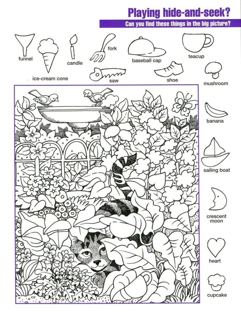 Printable Hide And Seek Worksheets-159 | Lyana Worksheets