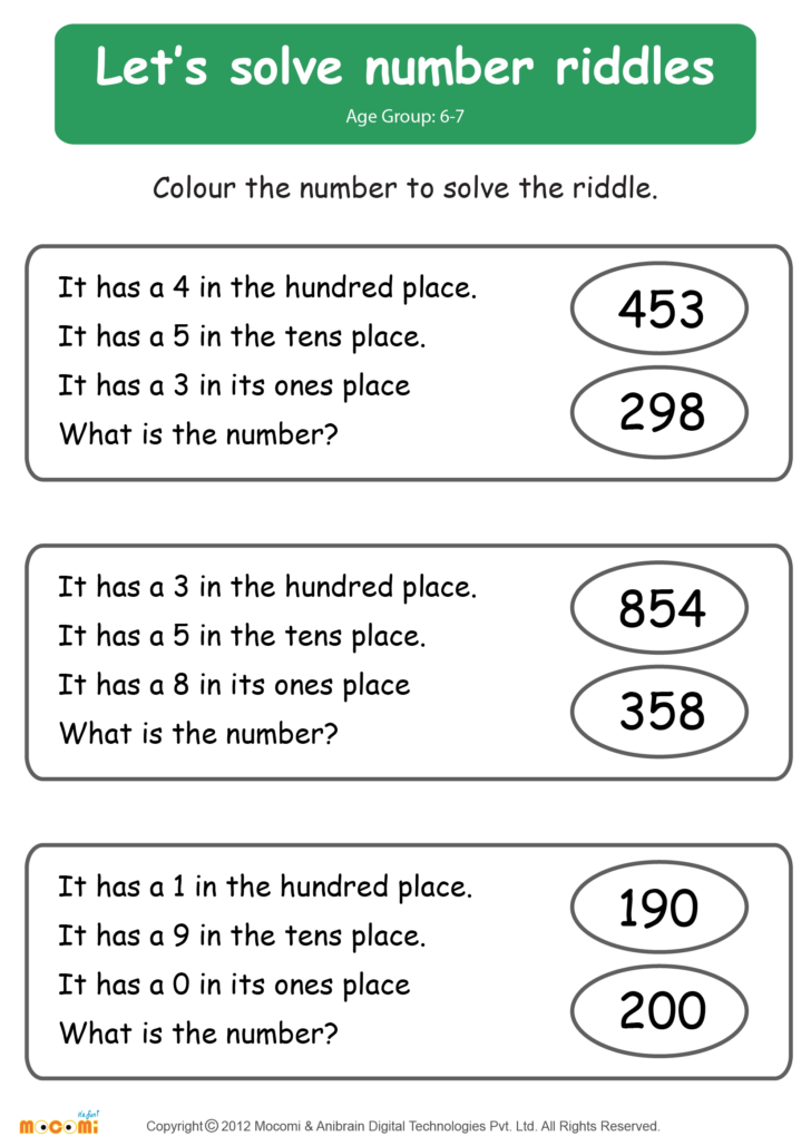 Printable Math Riddles Worksheets-159 | Lyana Worksheets