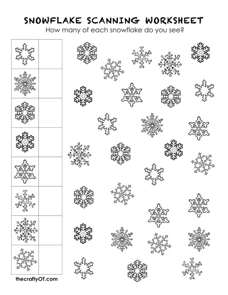 Printable Visual Scanning Worksheets For Adults-159 | Lyana Worksheets