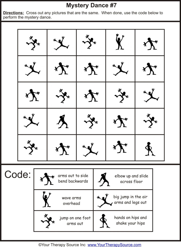 Printable Visual Scanning Worksheets For Adults-159 | Lyana Worksheets