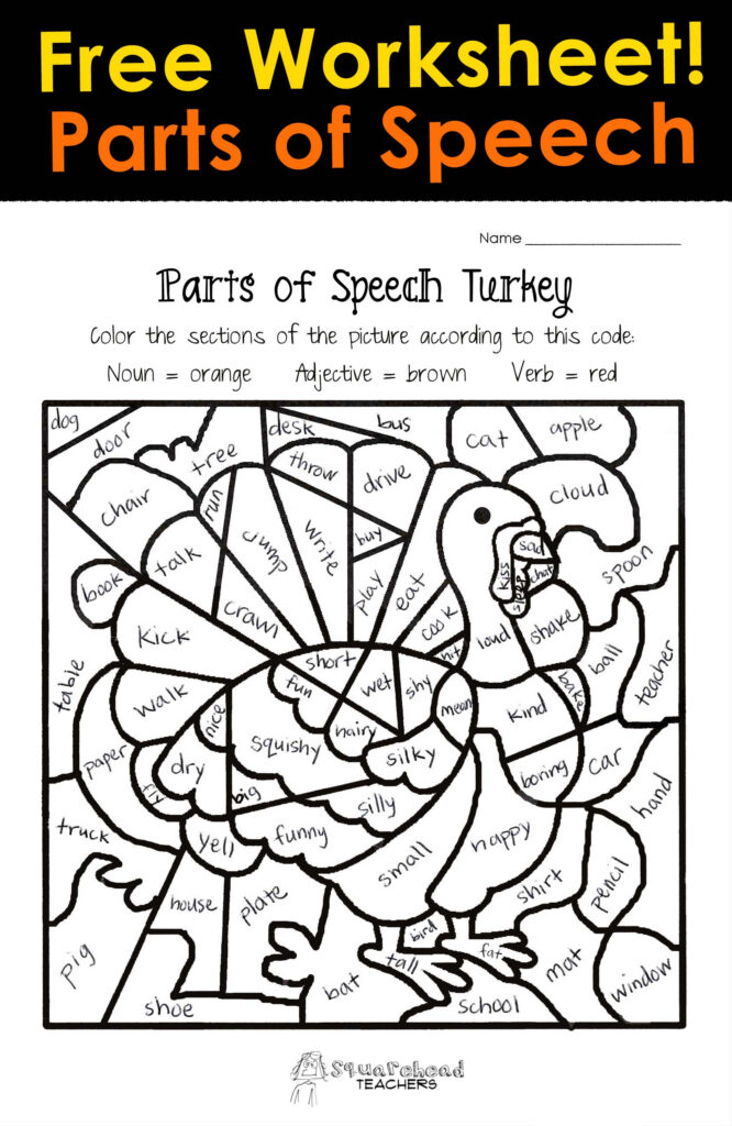 Thanksgiving Grammar Worksheets | Lyana Worksheets