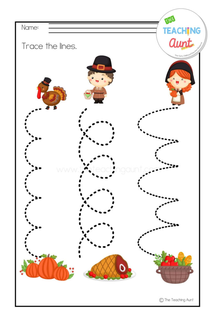 Thanksgiving Preschool Worksheets Printables | Lyana Worksheets