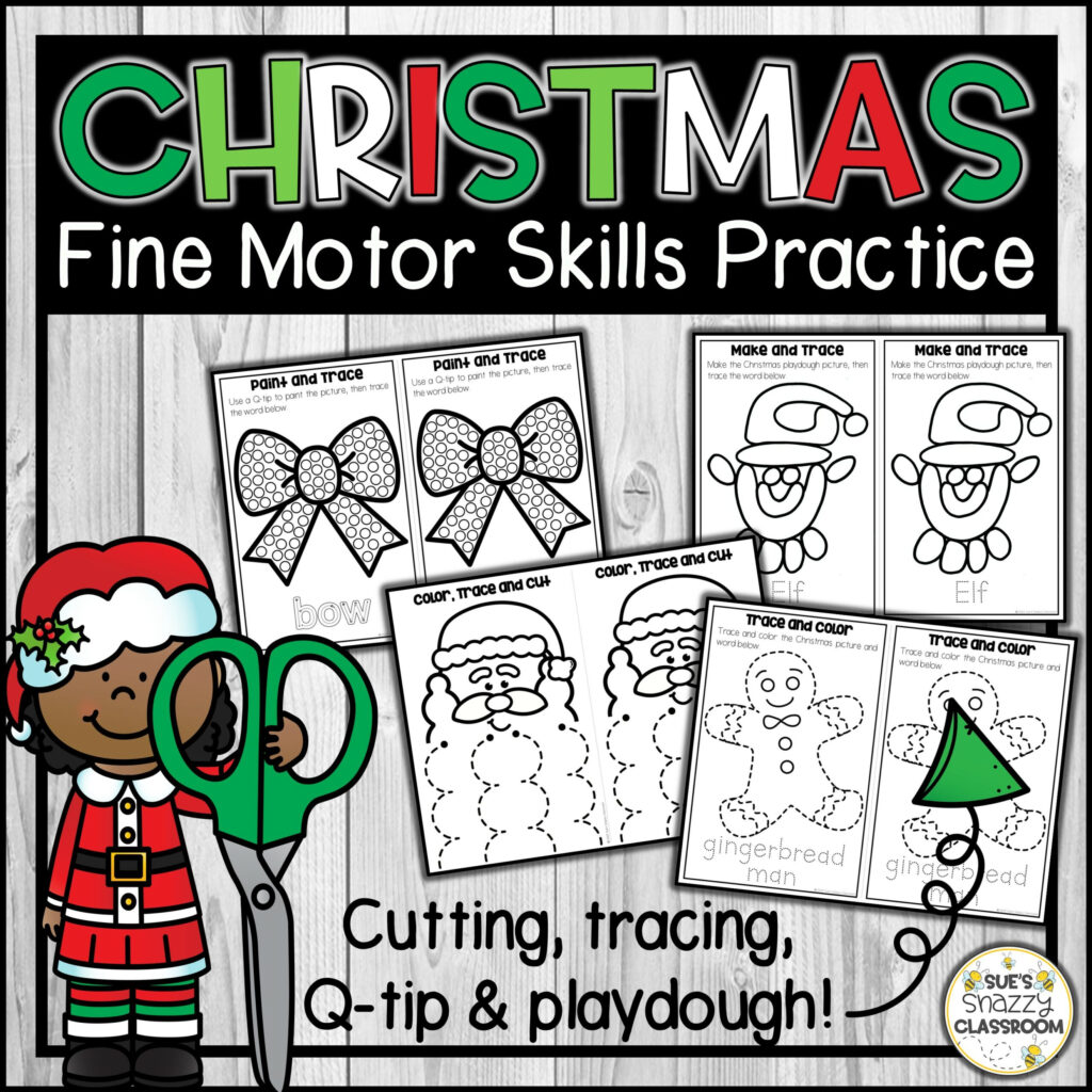Christmas Fine Motor Skills Worksheets | Lyana Worksheets