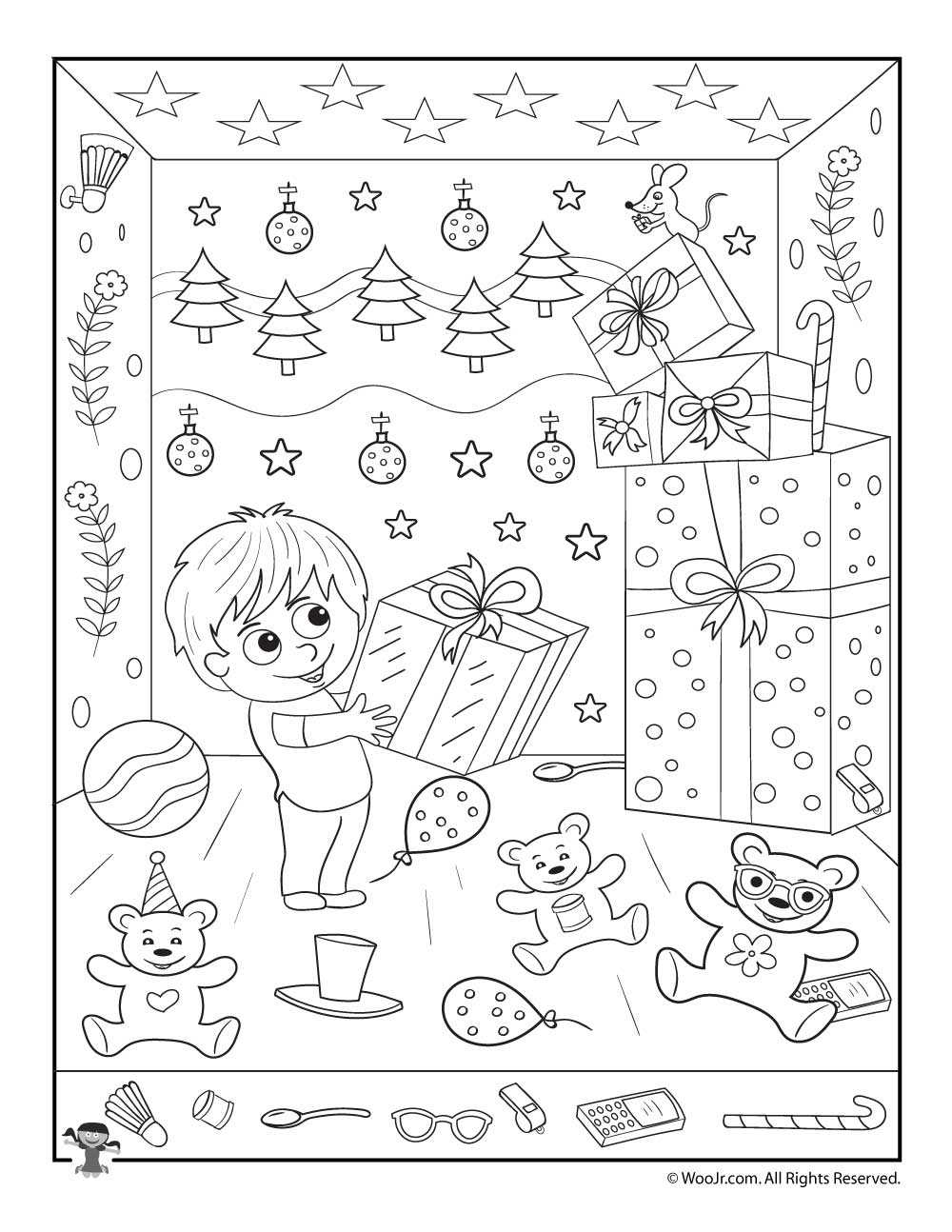 Christmas Picture Find Worksheets | Lyana Worksheets
