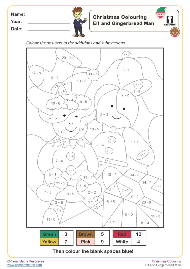 Math Coloring Christmas Worksheets | Lyana Worksheets
